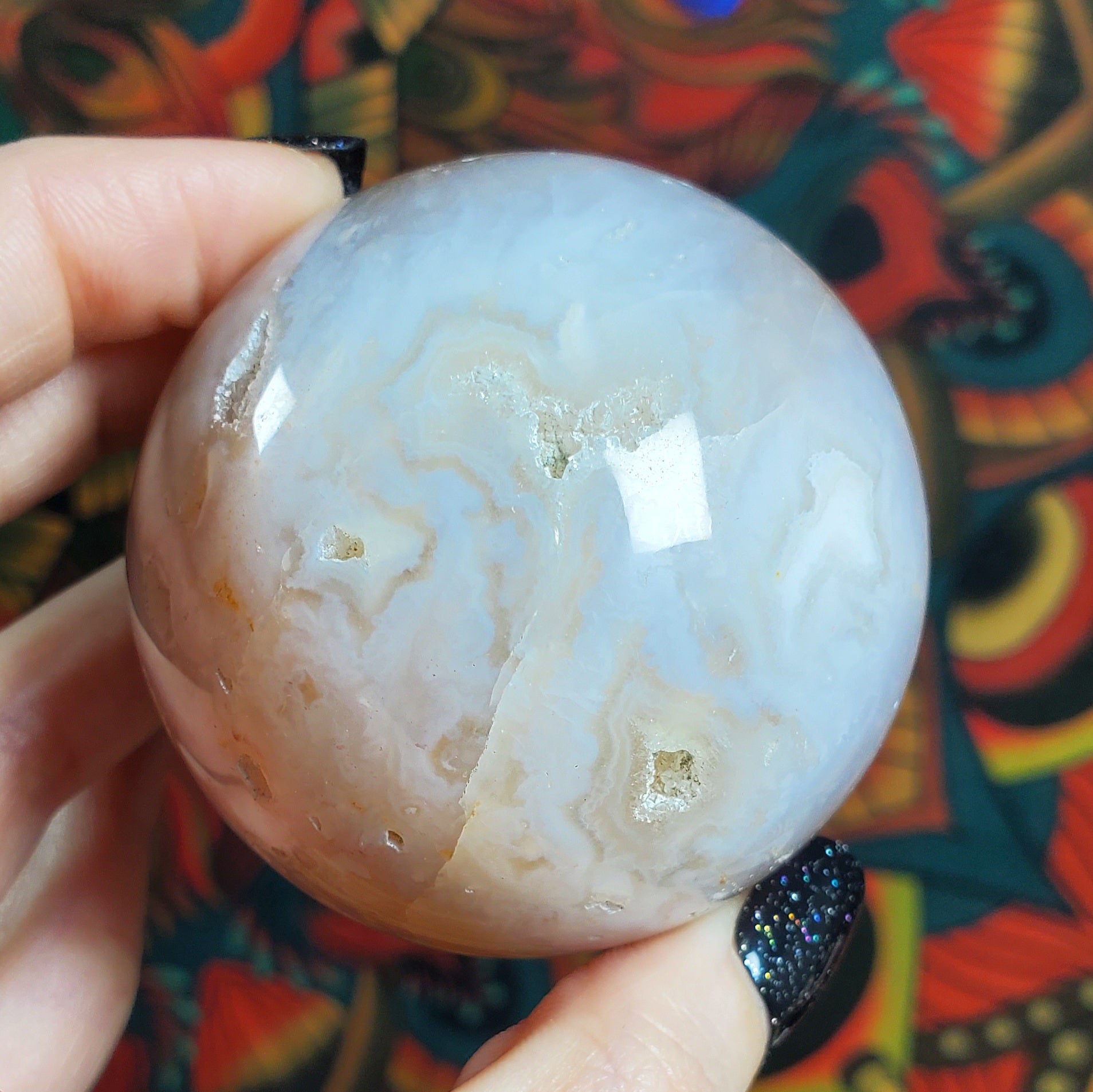 Pink Plume Agate Spheres – The Agate Room
